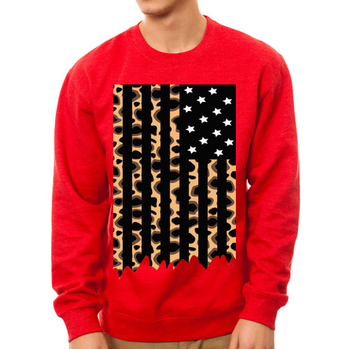 The Cheetah Flag Crewneck (Red)