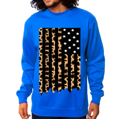 The Cheetah Flag Crewneck (Royal)