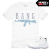 Legend Blue 11s Sneaker Tee|AK ROSES Sneaker Tee White