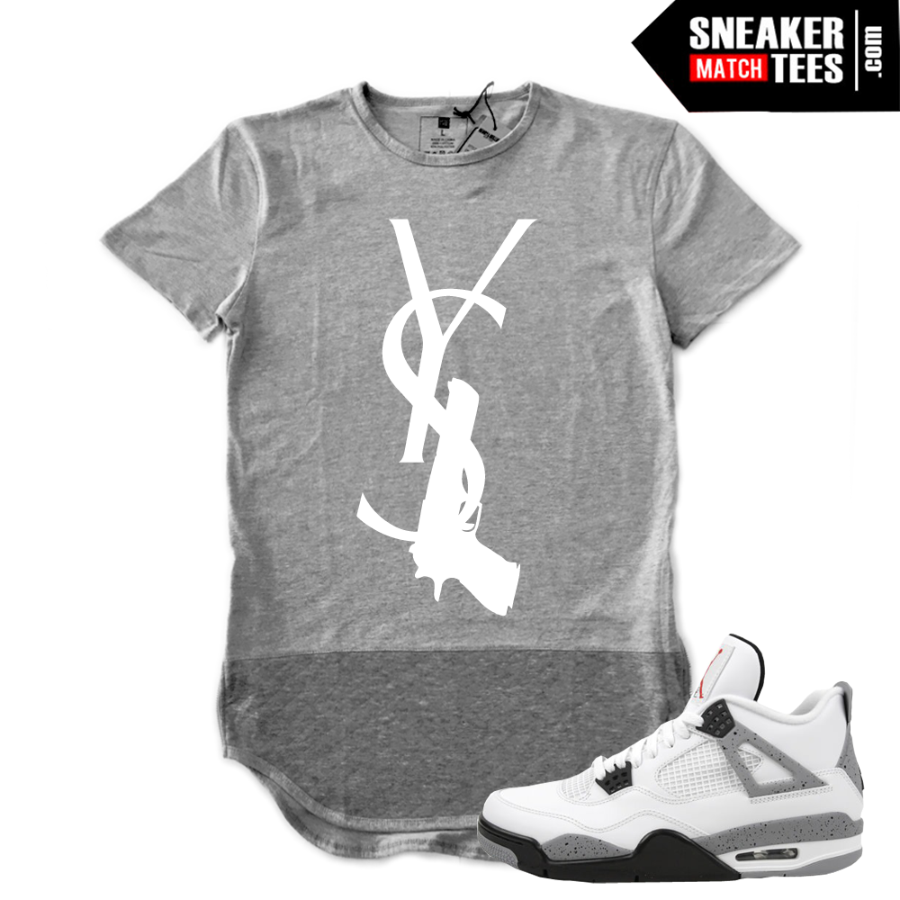 Retro Jordan 4 Cement Clothing tshirts to match | Sneaker Match Tees