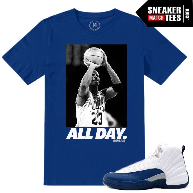 Jordan 12 French Blue | Sneaker Match Tee Collection
