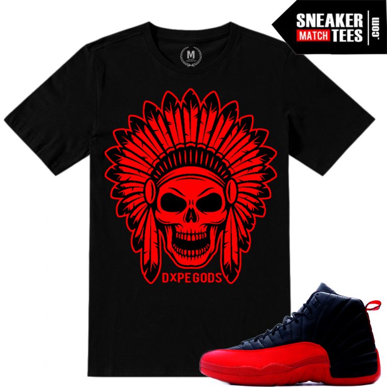 Air Jordan 12 Flu Game matching shirts | Sneaker Match Tees
