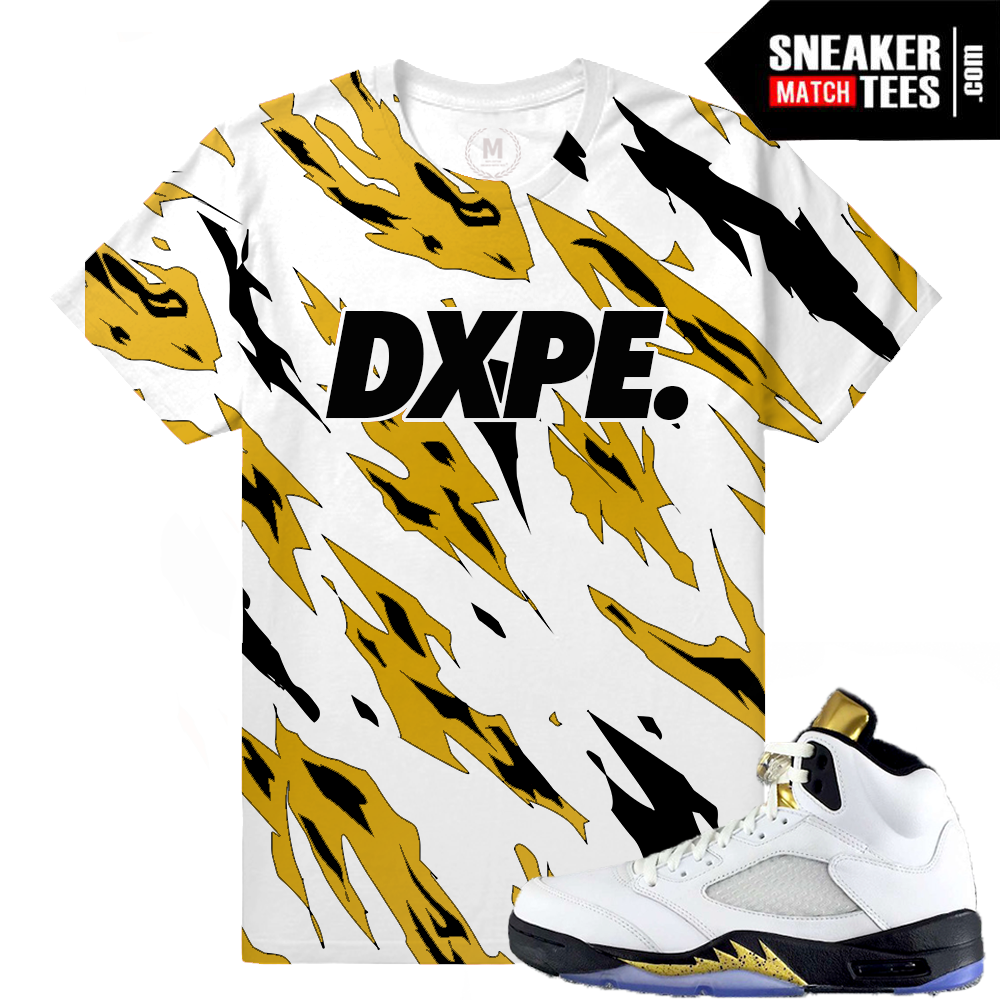 Sneaker Match T shirts Olympic 5 Jordans | Sneaker Match Tees