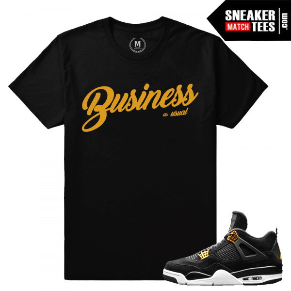 Jordan 4 Royalty Matching Tees Shirt | Sneaker Match Tees