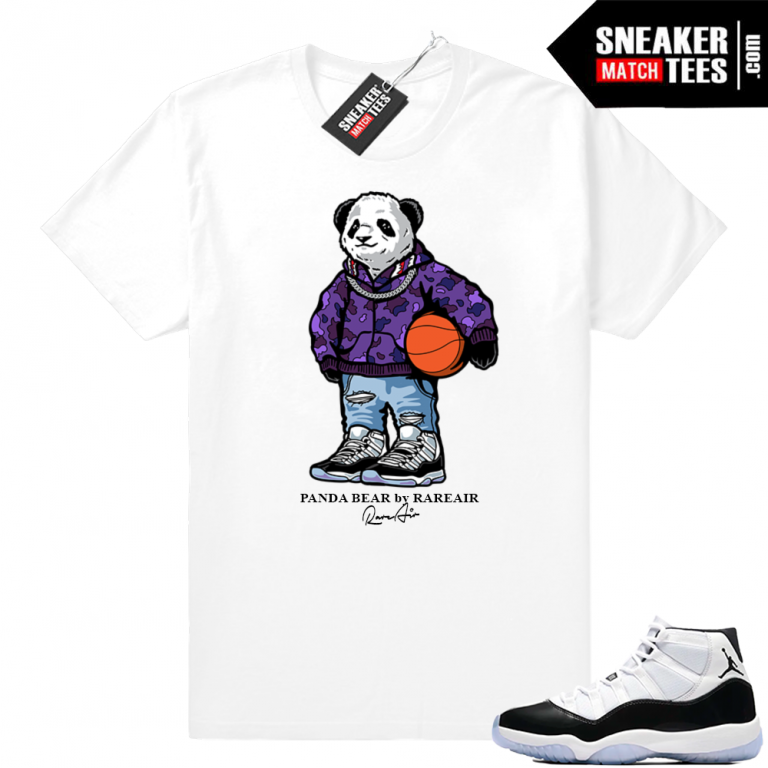 Concord 11 Rare Panda t-shirt | Jordan Sneaker Clothing