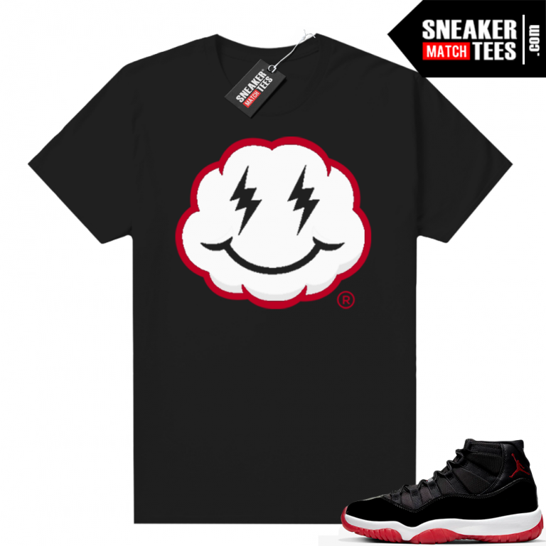 Jordan 11 Bred shirt Smiley Cloud | Jordan Match Clothing