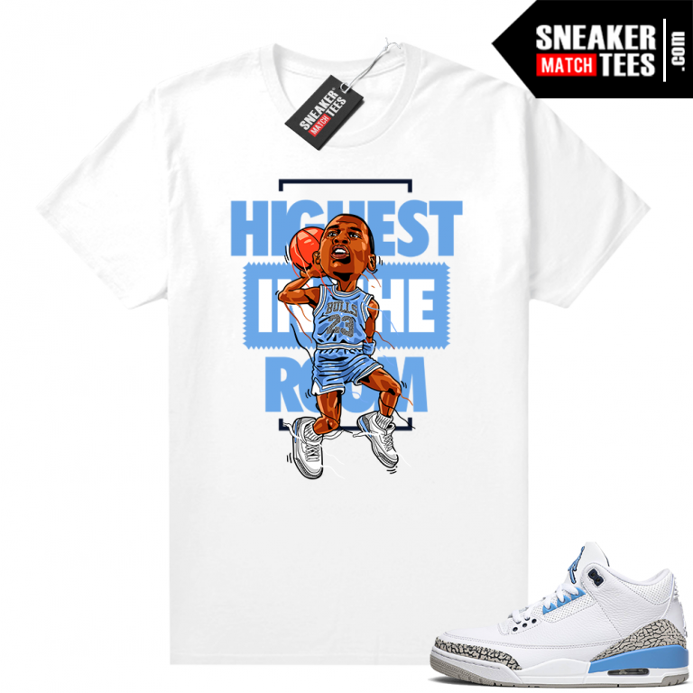 Jordan 3 tees UNC | Jordan Sneaker Match Tees Clothing