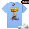 UNC 3s shirt match Jordan retros - Jordan Match Tees