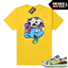 Nike SB Dunks Chunky Dunky Graphic Shirt Yellow Trippy Smurf
