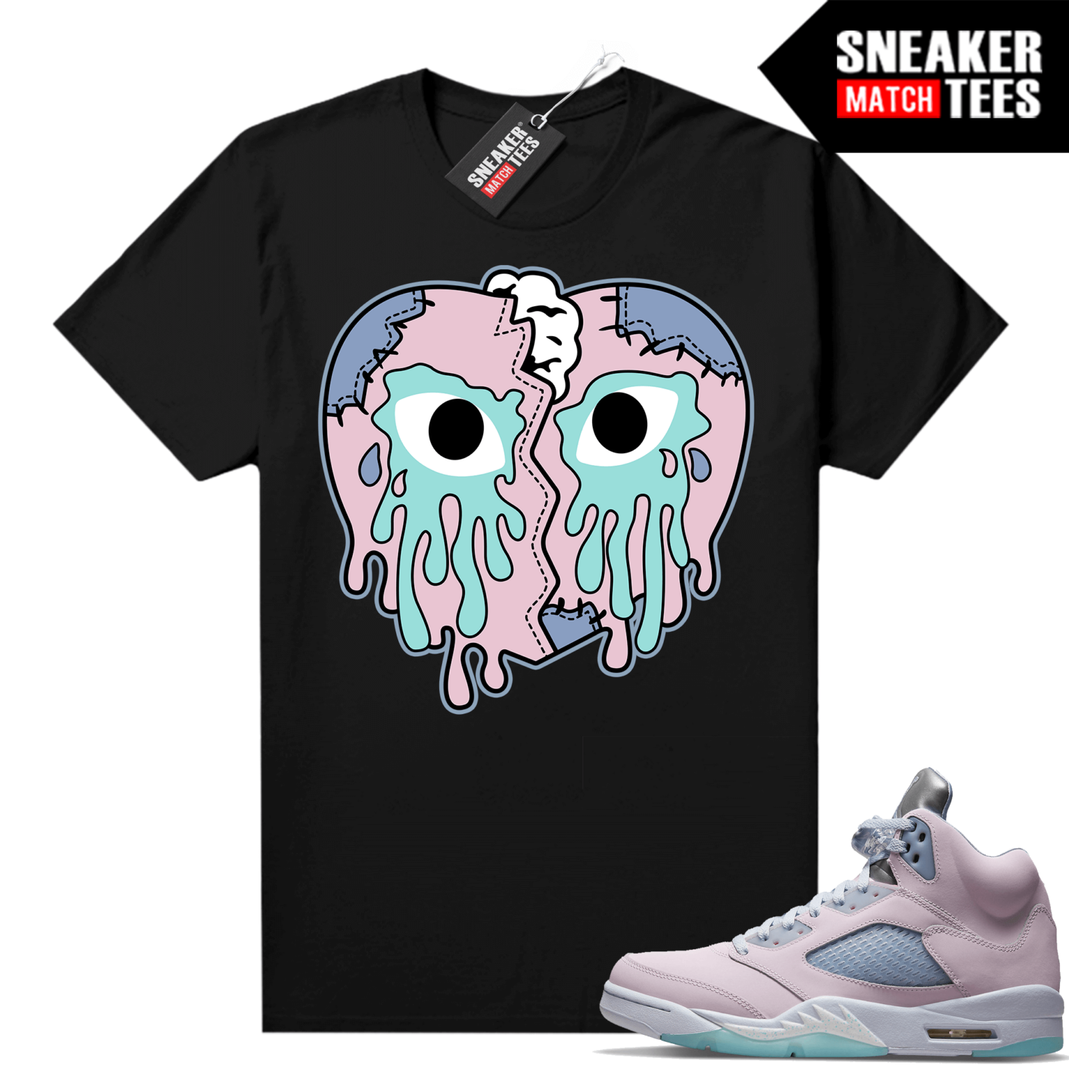 Jordan sneaker shirts Easter 5s | Regal Pink Sneaker tee