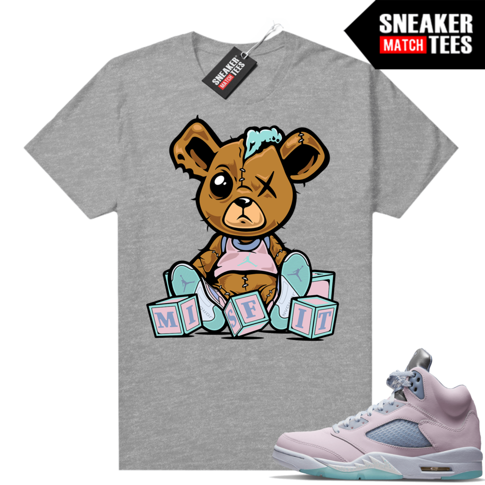 Jordan sneaker tees Regal Pink 5s | Regal Pink Sneaker tee
