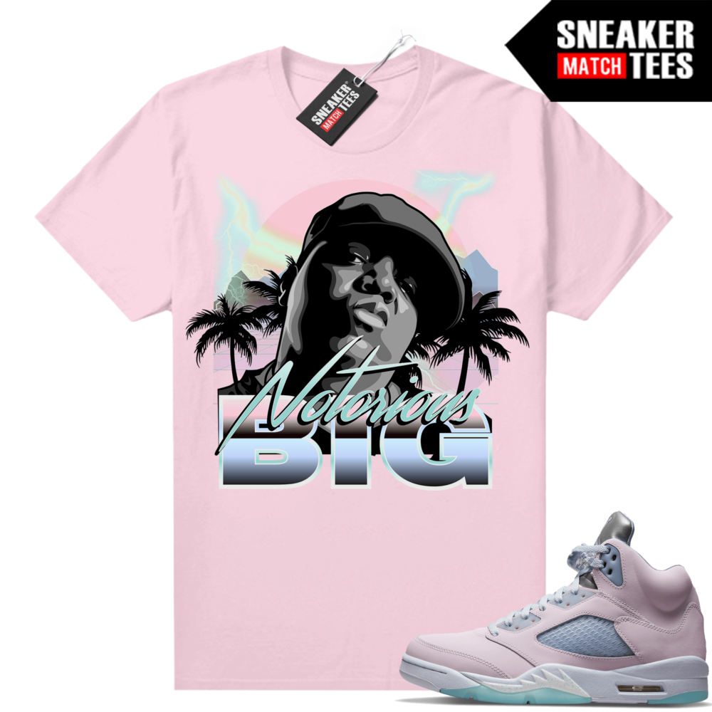 Air Jordan Regal Pink 5s match shirts | Regal Pink Sneaker tee