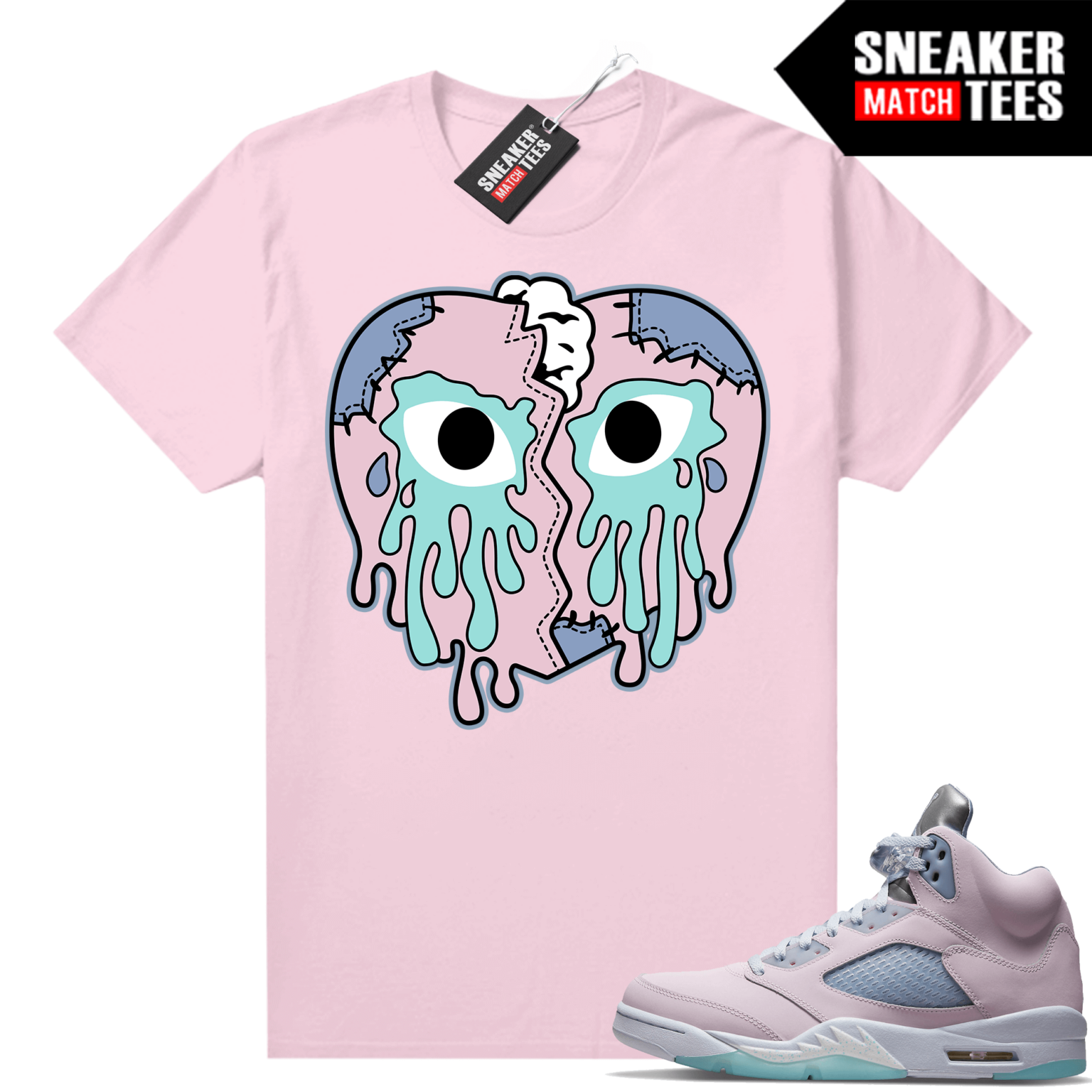 Regal Pink 5s match shirts | Regal Pink Sneaker tee