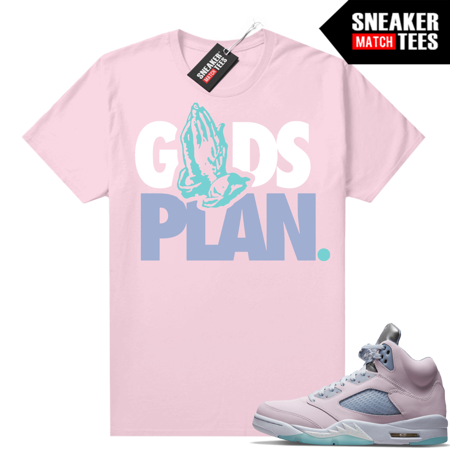 Regal Pink 5s sneaker tee | Regal Pink Sneaker tee