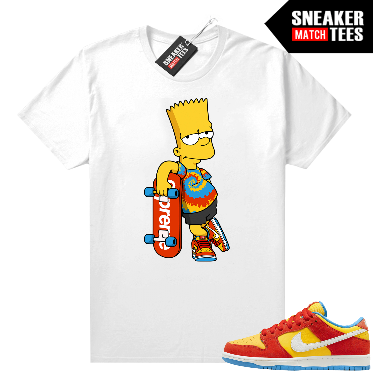 Nike Dunk match tees Nike SB Dunk Bart | Bart SB Dunk Sneaker tee