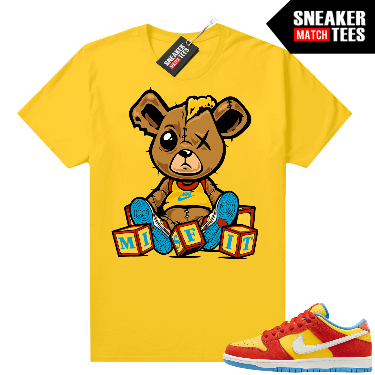 Air Nike Dunk Nike SB Dunk Bart match shirts | Bart SB Dunk Sneaker tee