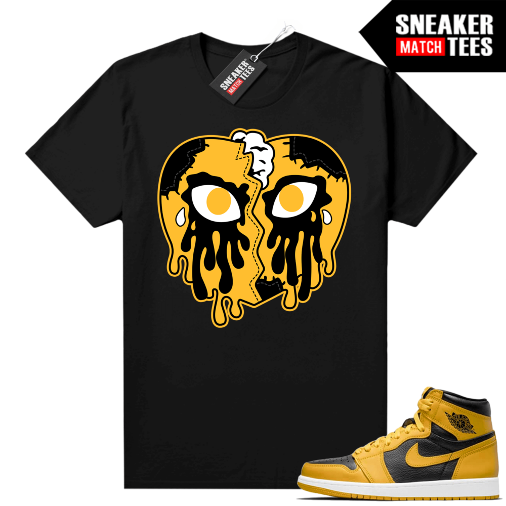 Jordan 1 Heritage, Volt Gold, UNC, matching shirts and sneaker tees.