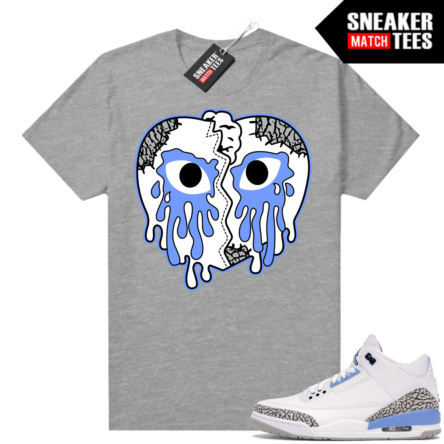 UNC 3s shirts, sneaker tees, Hoodies, and matching Outfits for Jordans