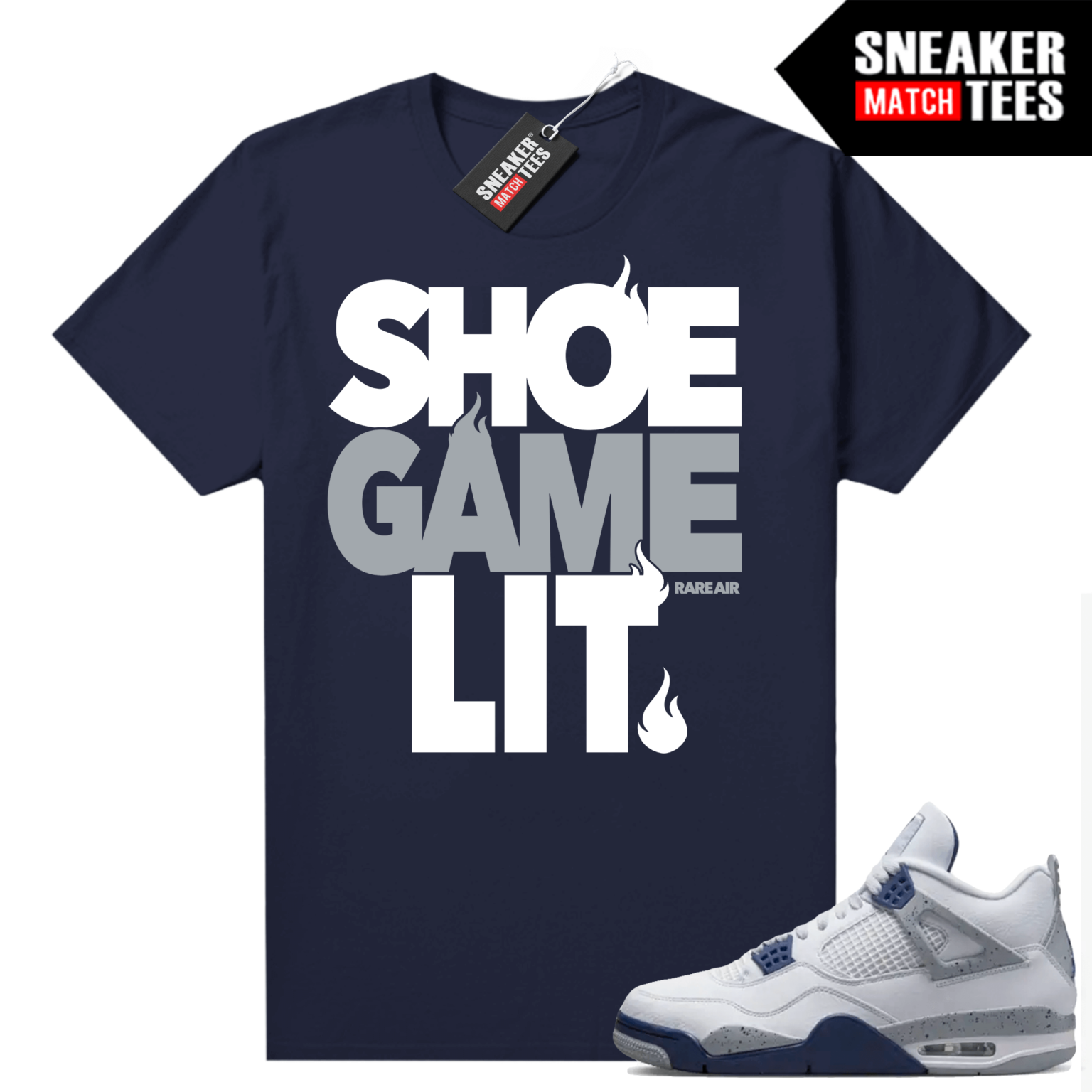 Midnight Navy 4s Archives | Sneaker Tees | Sneaker Shirts | Shirts to ...