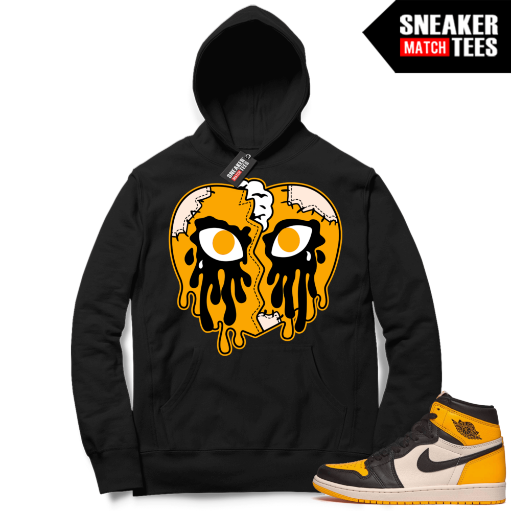 Taxi 1s Jordan Sneaker Match Hoodie Black Crying Heart | Sneaker ...