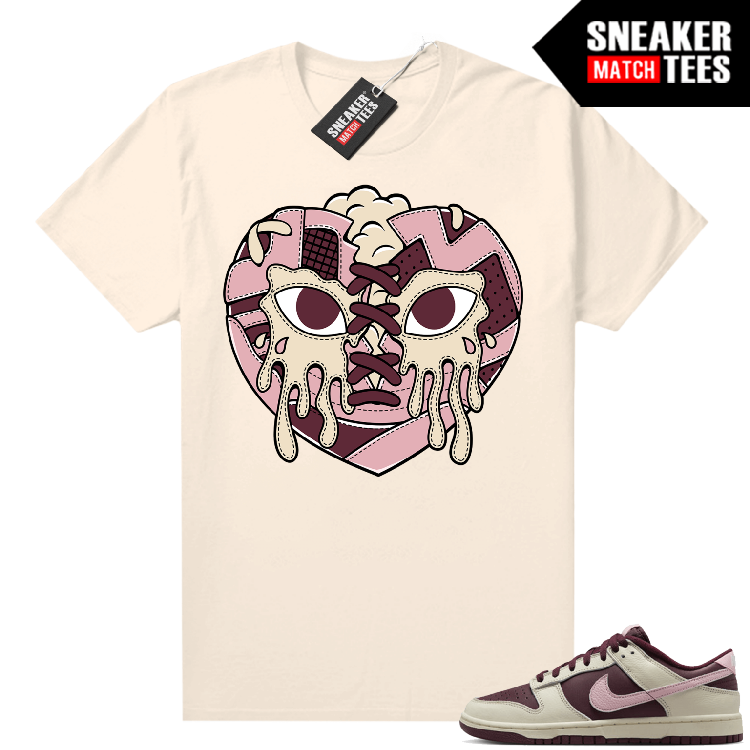 Nike Dunk low Valentine's Day shirts Sneaker Match Sail Sneaker Heart ...