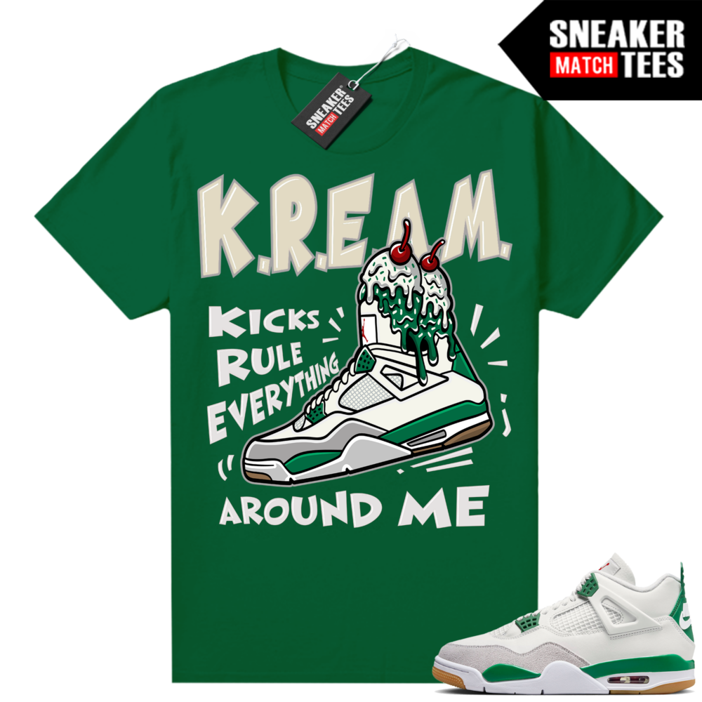 Jordan 4 Pine Green SB shirts Sneaker Match Green KREAM | Pine Green 4s Sneaker tees