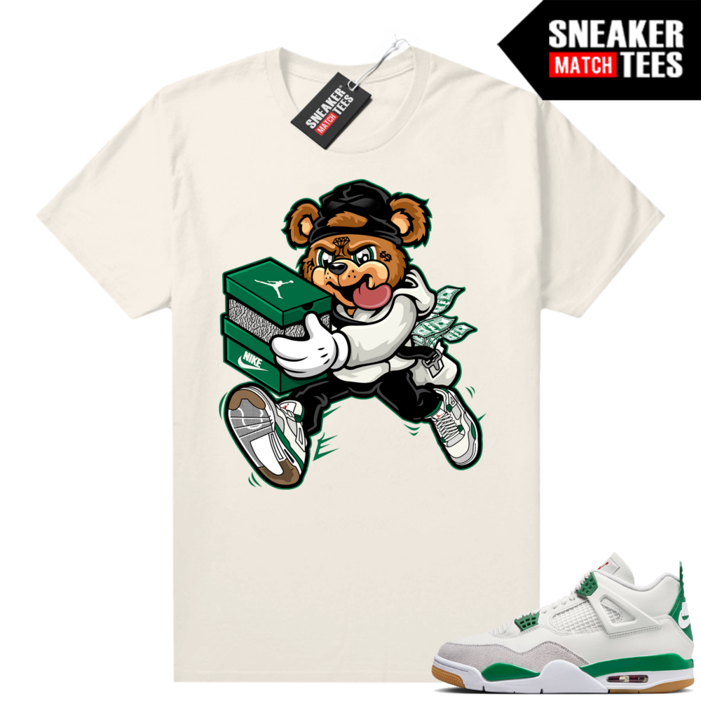 Jordan 4 Pine Green SB shirts Sneaker Match Sail Bear Sneaker Heist ...