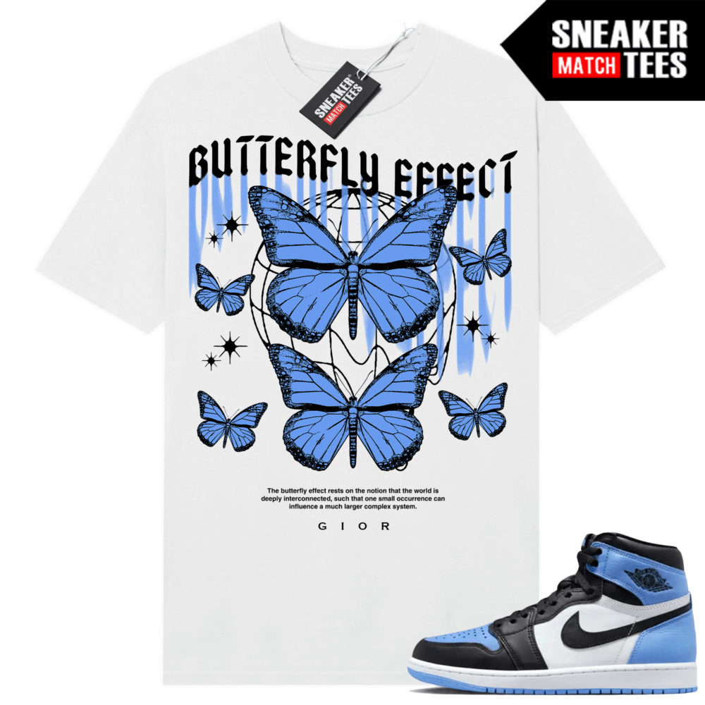 UNC Toe 1s Sneaker matching Tees