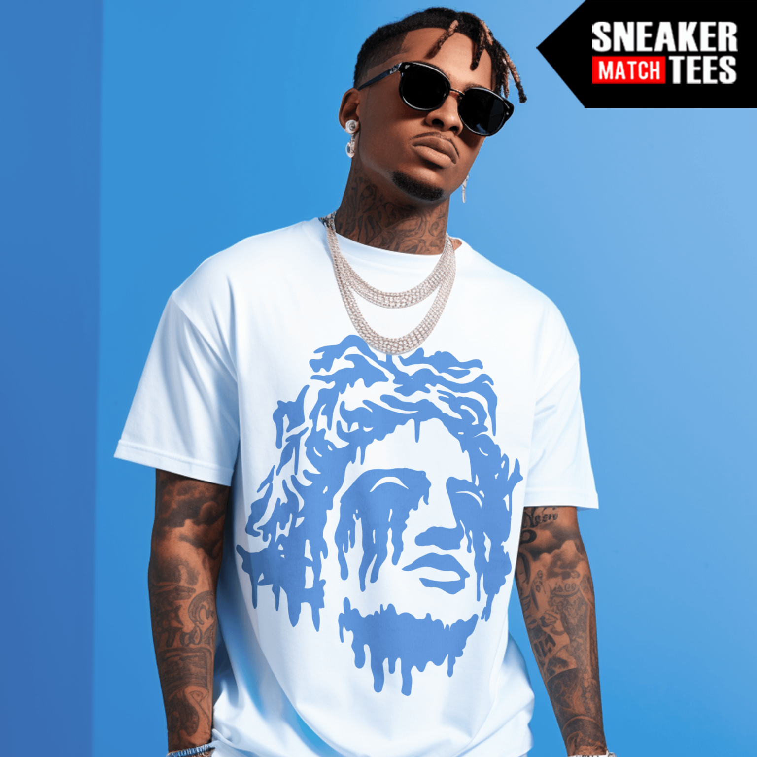 UNC Toe 1s Sneaker matching Tees