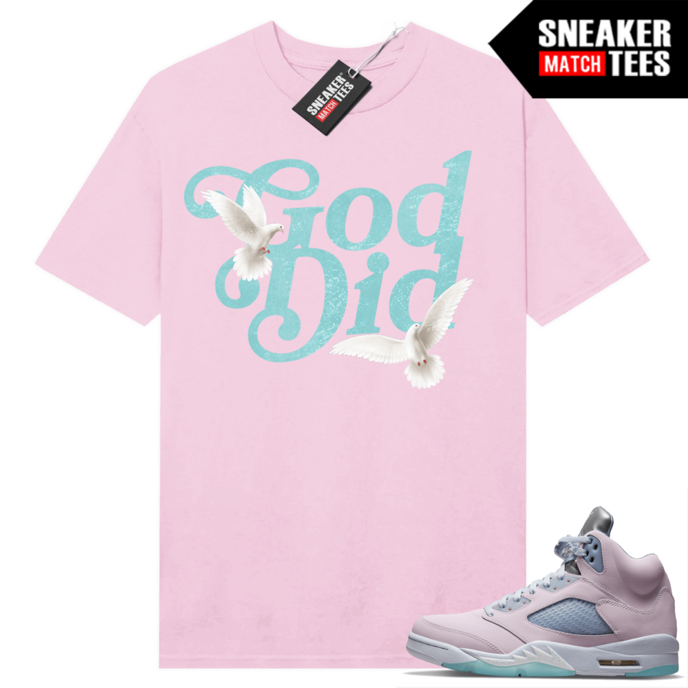 Jordan 5 Easter Regal Pink Shirts Sneaker Match