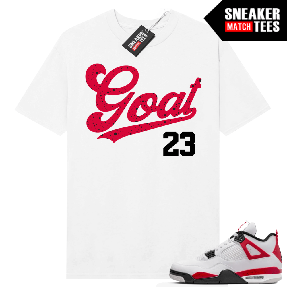 Shirts to match Jordan 4 Red Cement