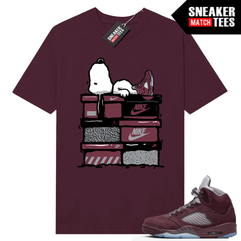 Burgundy 5s Archives | Sneaker Tees | Sneaker Shirts | Shirts to Match ...