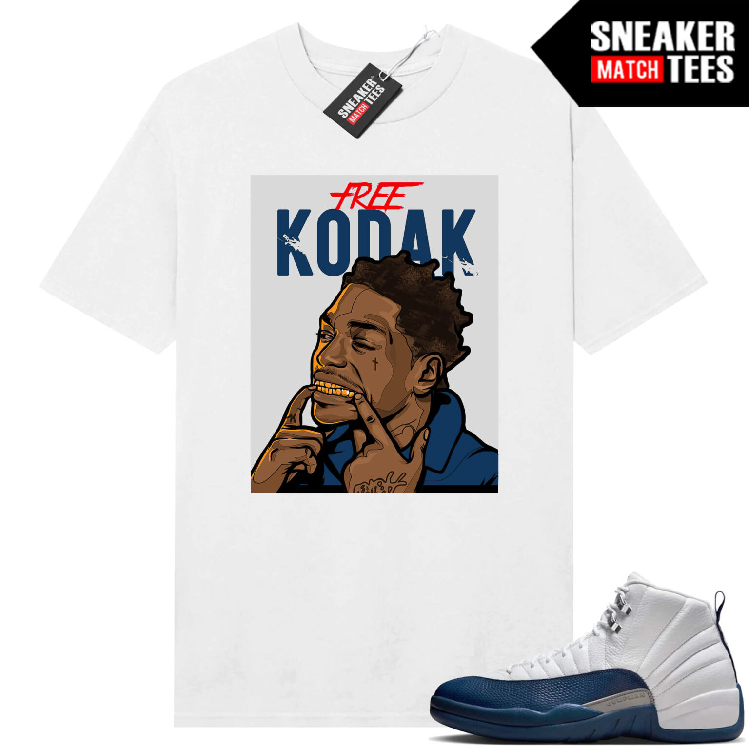 Jordan 12 French Blue | Sneaker Match Tee Collection